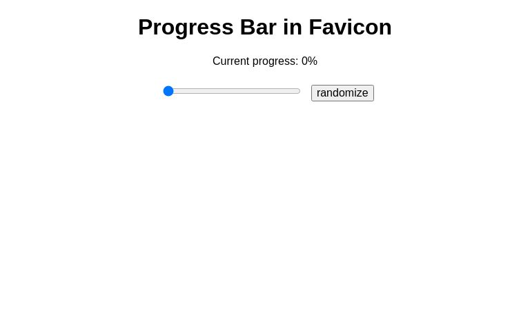 Progress Bar in Favicon ― Perchance Generator