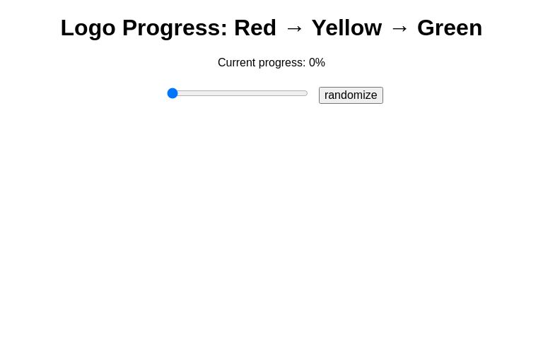 Logo Progress: Red → Yellow → Green ― Perchance Generator
