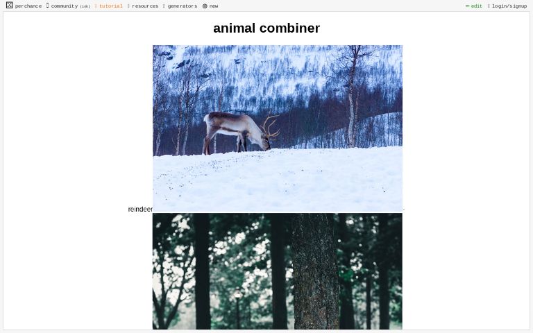animal combiner ― Perchance Generator