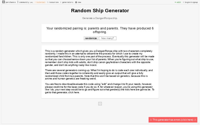 Random Ship Generator