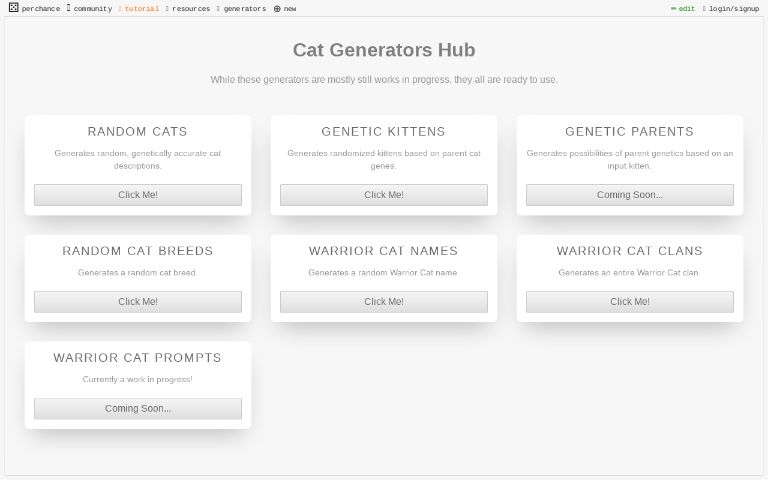Cat Generators Hub