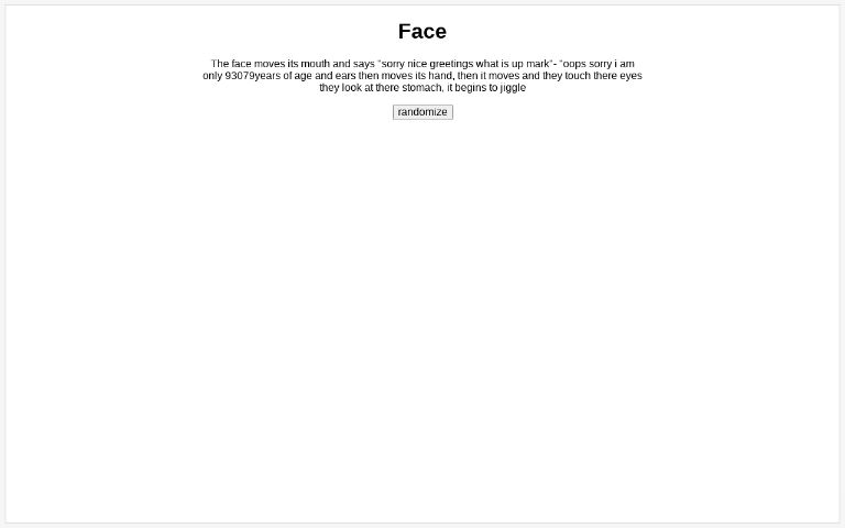 Face ― Perchance Generator