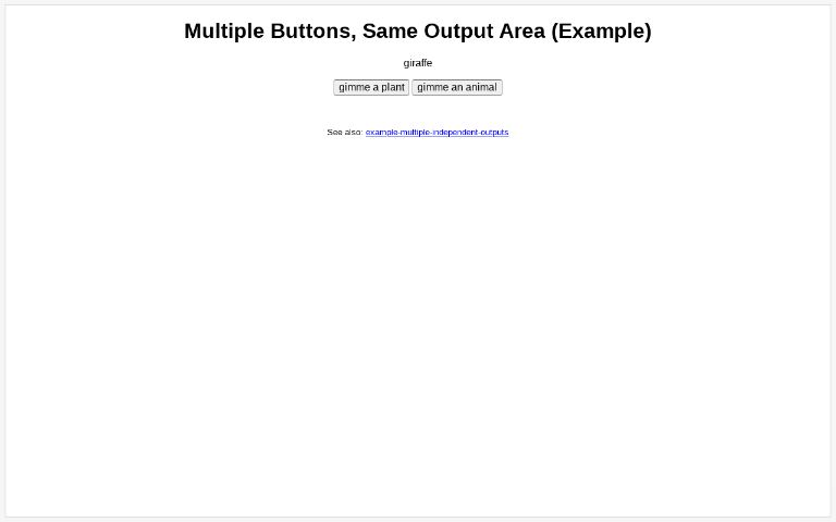 Multiple Buttons, Same Output Area (Example) ― Perchance Generator