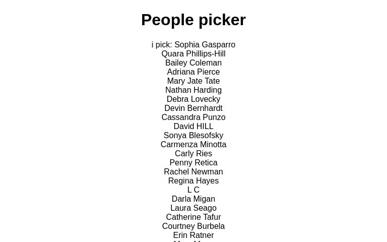 People picker ― Perchance Generator