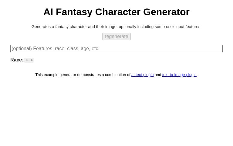 AI Fantasy Character Generator