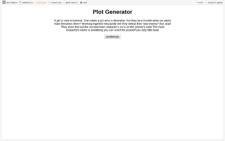 Plot Generator