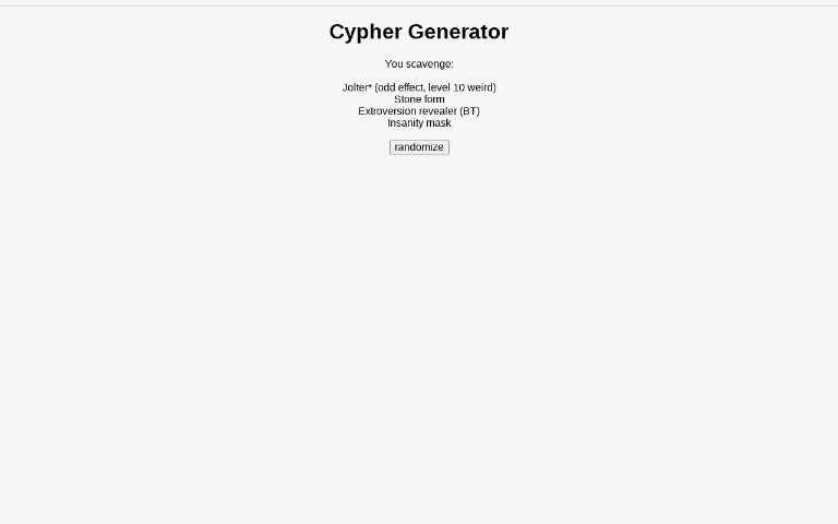 Cypher Generator