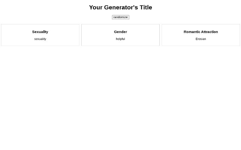 wip ― Perchance Generator