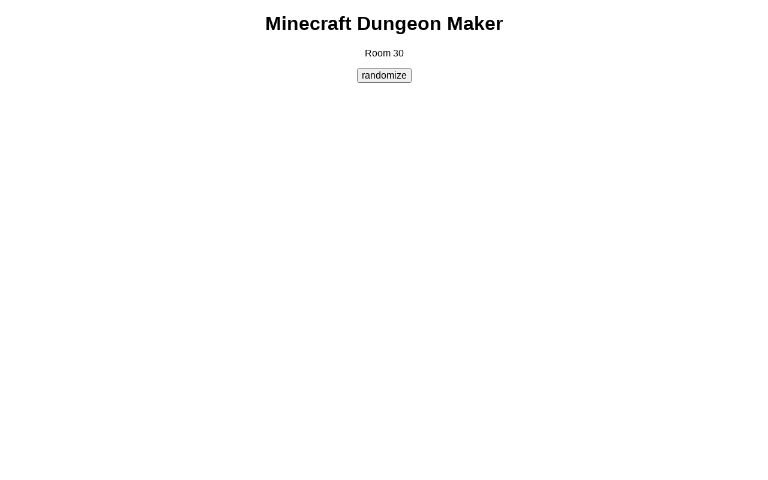 Minecraft Dungeon Maker ― Perchance Generator