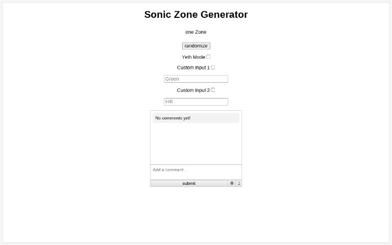 Sonic Zone Generator