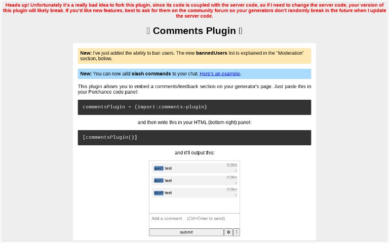 💬 Comments Plugin 💬
