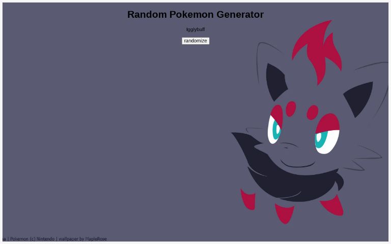 Random Pokemon Generator
