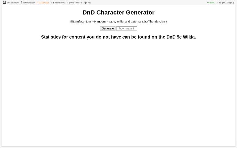 DnD Character Generator
