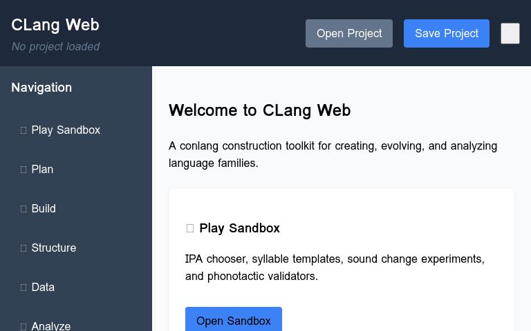 CLang Web ― Perchance Generator