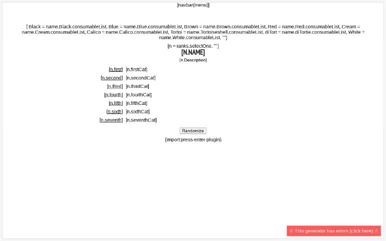 Broken Realms Gen ― Perchance Generator