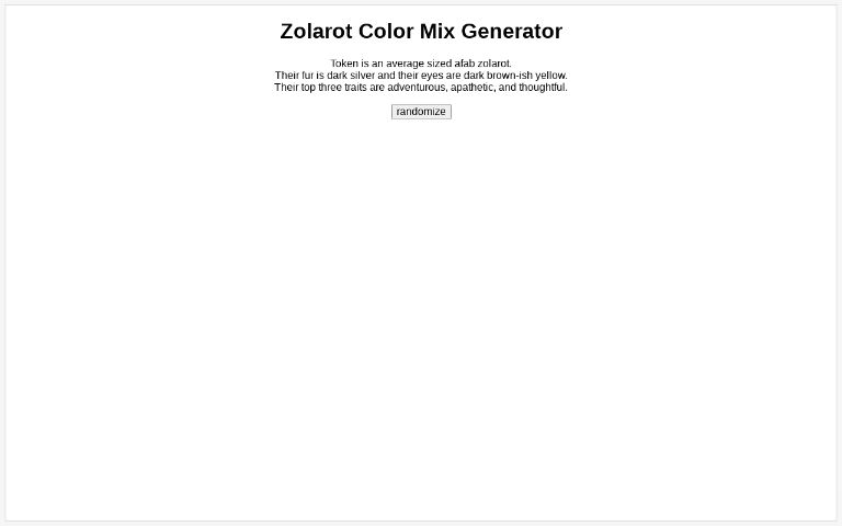 Zolarot Color Mix Generator