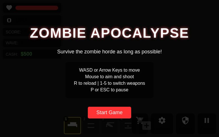 ZOMBIE APOCALYPSE ― Perchance Generator