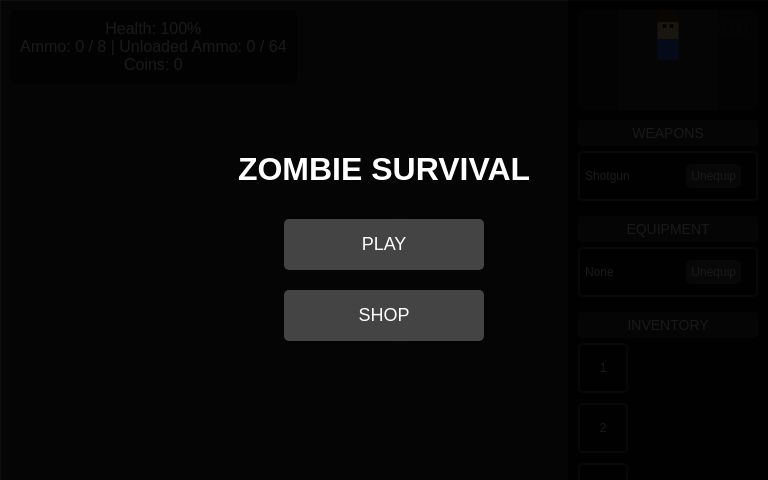 ZOMBIE SURVIVAL ― Perchance Generator