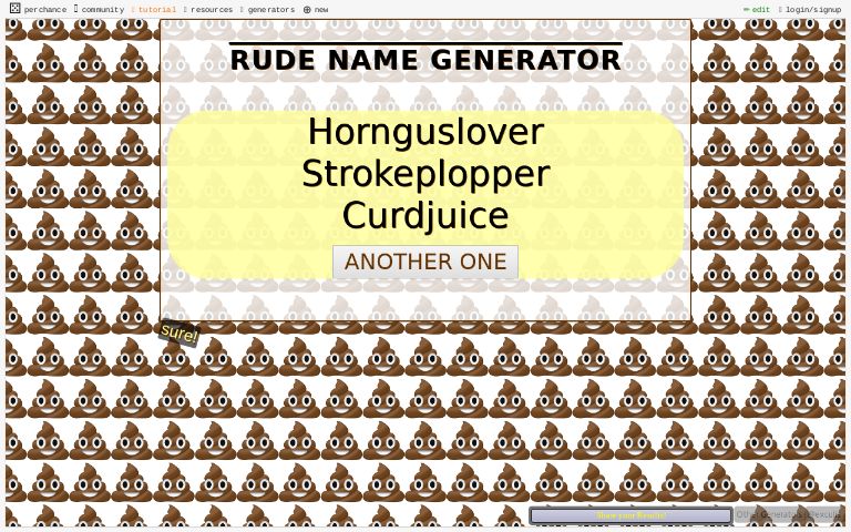 Rude Name Generator