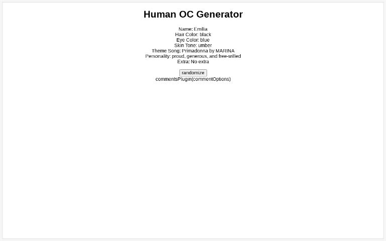 Human OC Generator
