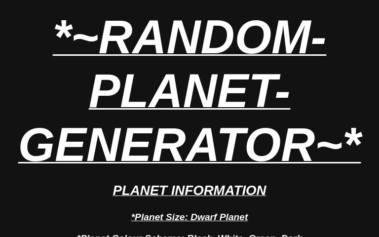 *~RANDOM-PLANET-GENERATOR~*
