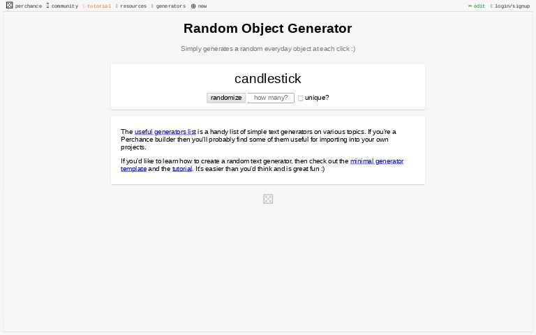 Random Object Generator