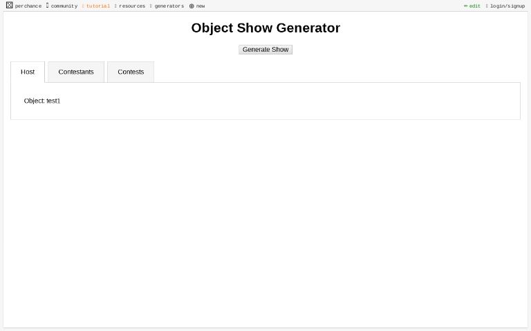 Object Show Generator