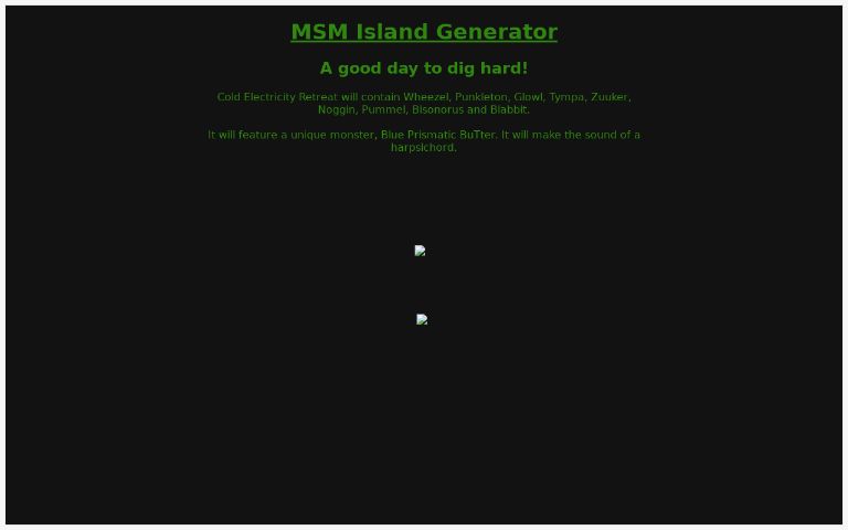 MSM Island Generator