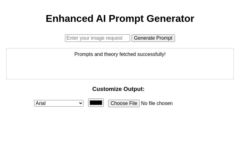 Enhanced AI Prompt Generator
