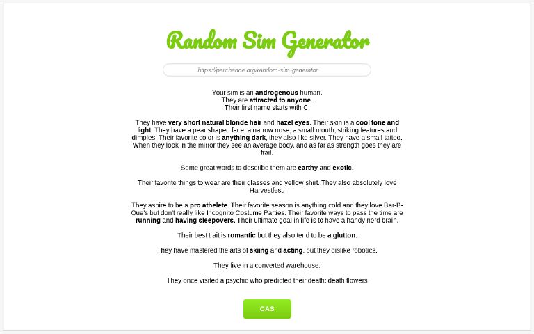 Random Sim Generator
