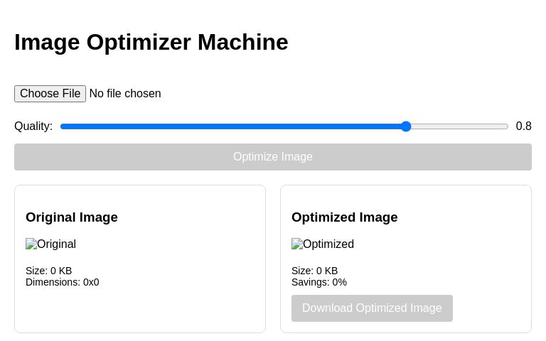 Image Optimizer Machine ― Perchance Generator