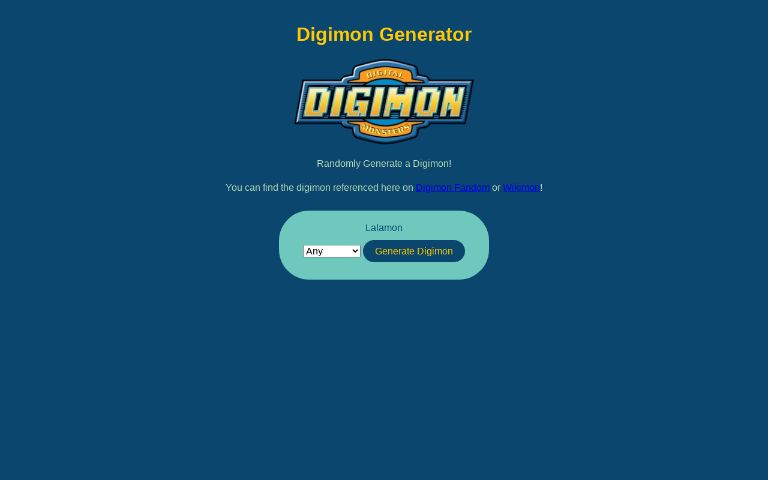 Digimon Generator