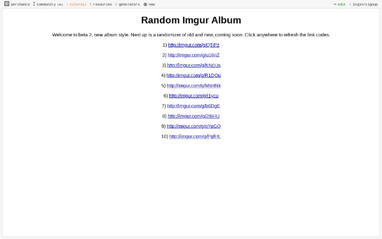 Random Imgur Album ― Perchance Generator