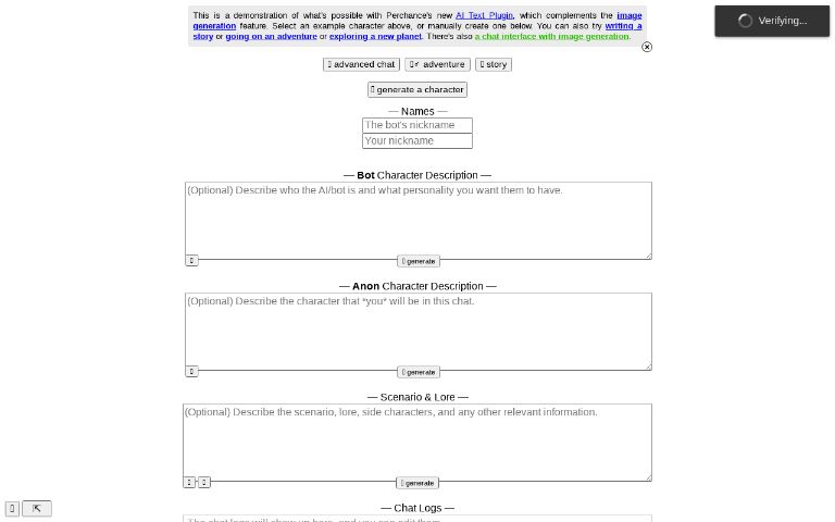 AI Chat & Roleplay (online, free, no sign-up, unlimited)