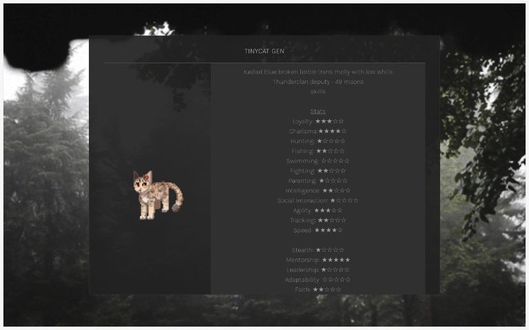 tinycat gen ― Perchance Generator