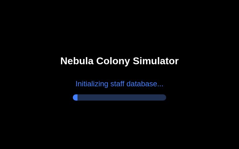 Nebula Colony Simulator ― Perchance Generator
