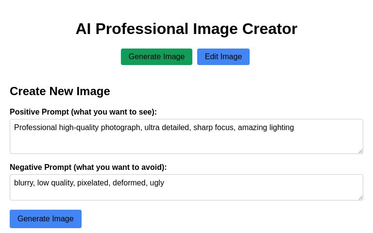AI Professional Image Creator ― Perchance Generator