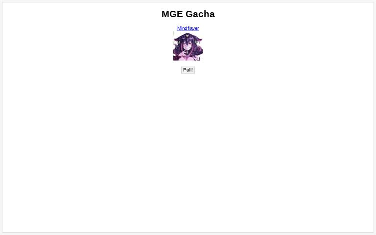 MGE Gacha ― Perchance Generator