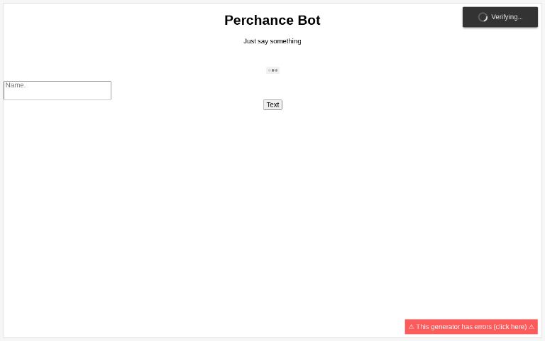 Perchance Bot ― Perchance Generator