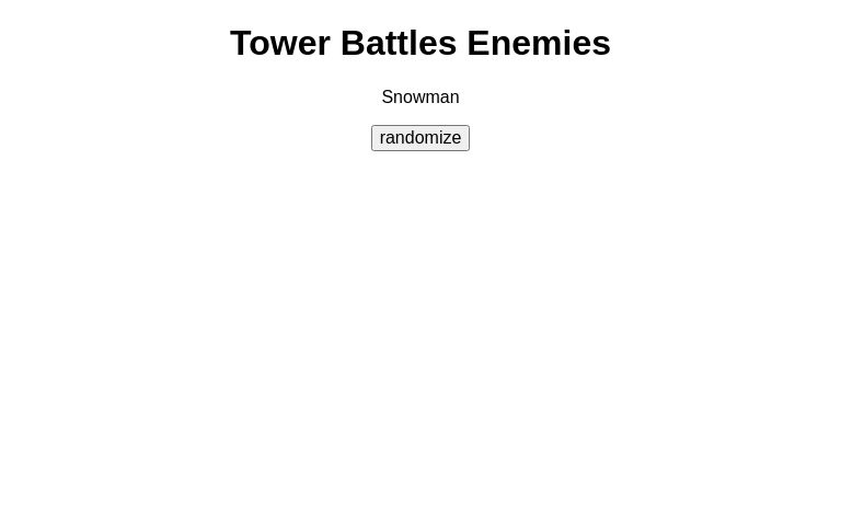 Tower Battles Enemies ― Perchance Generator