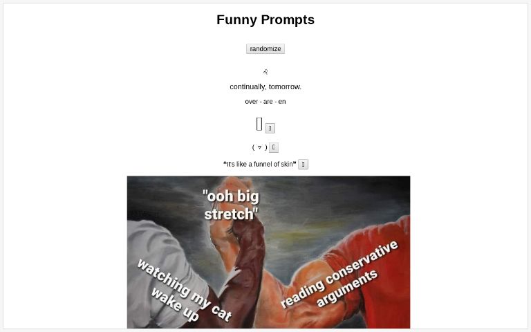 Funny Prompts ― Perchance Generator