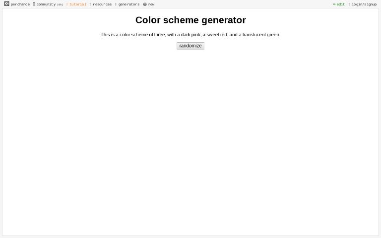 Color scheme generator
