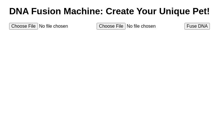 DNA Fusion Machine: Create Your Unique Pet! ― Perchance Generator