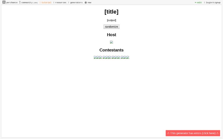 This Object Show Does Not Exist ― Perchance Generator