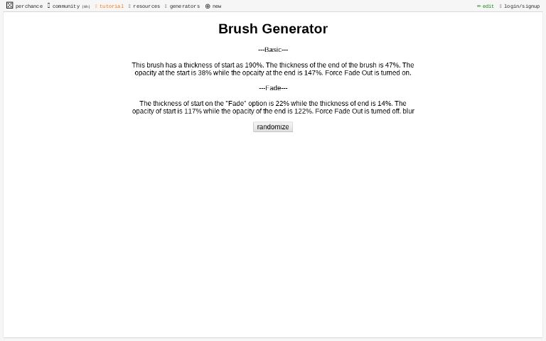 Brush Generator